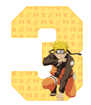 Kits imprimibles gratis : Números Naruto