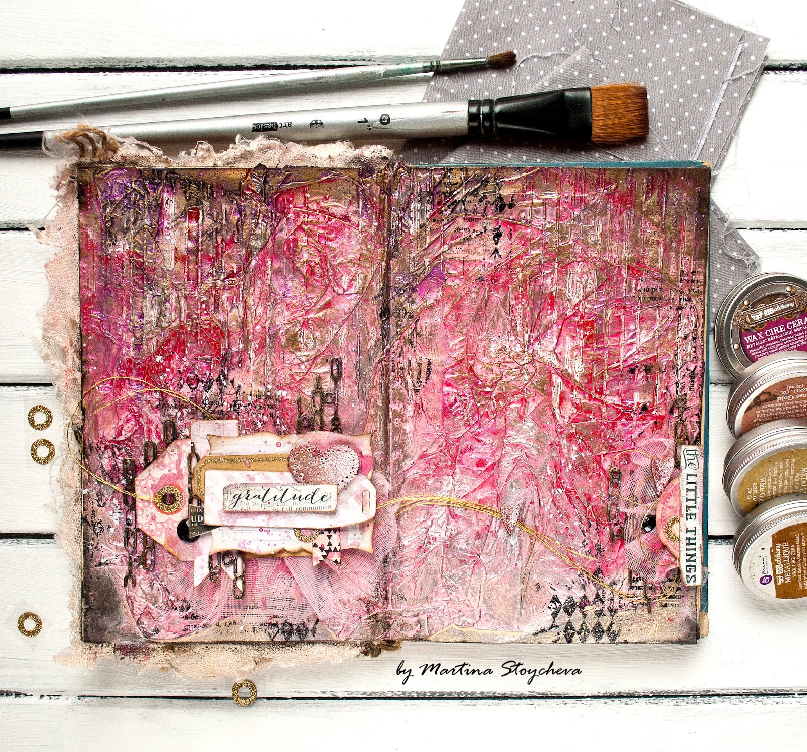 Pink Art Journal - piece of me