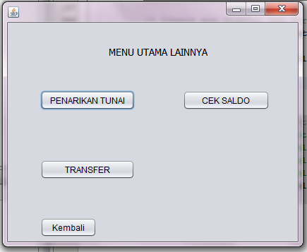KucingOren98: Program ATM Sederhana Login dan Menu ATM dengan GUI Java ...