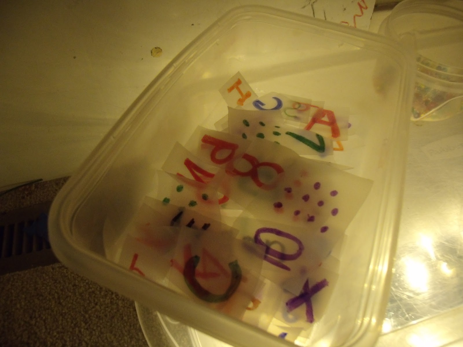 What's Fun Today?: DIY Light Table Letters from Milk Jugs