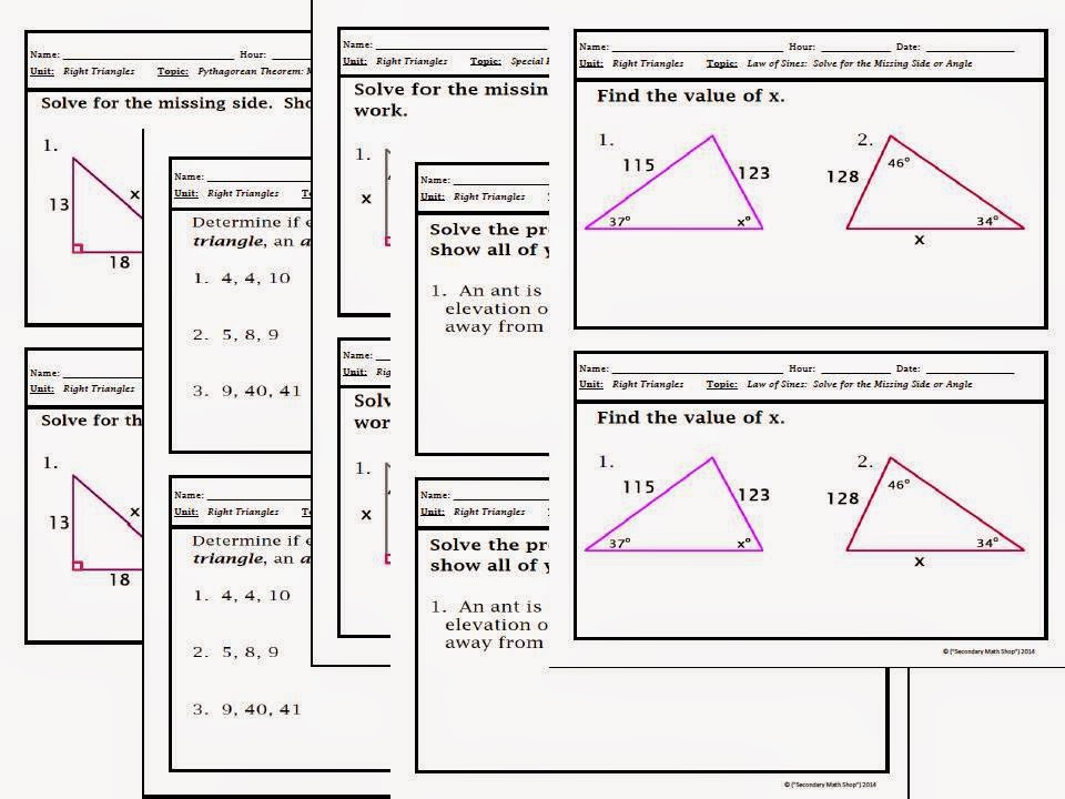 The Spectacular World Of Secondary Math: Warm-Ups/Bellwork/Bellringers ...