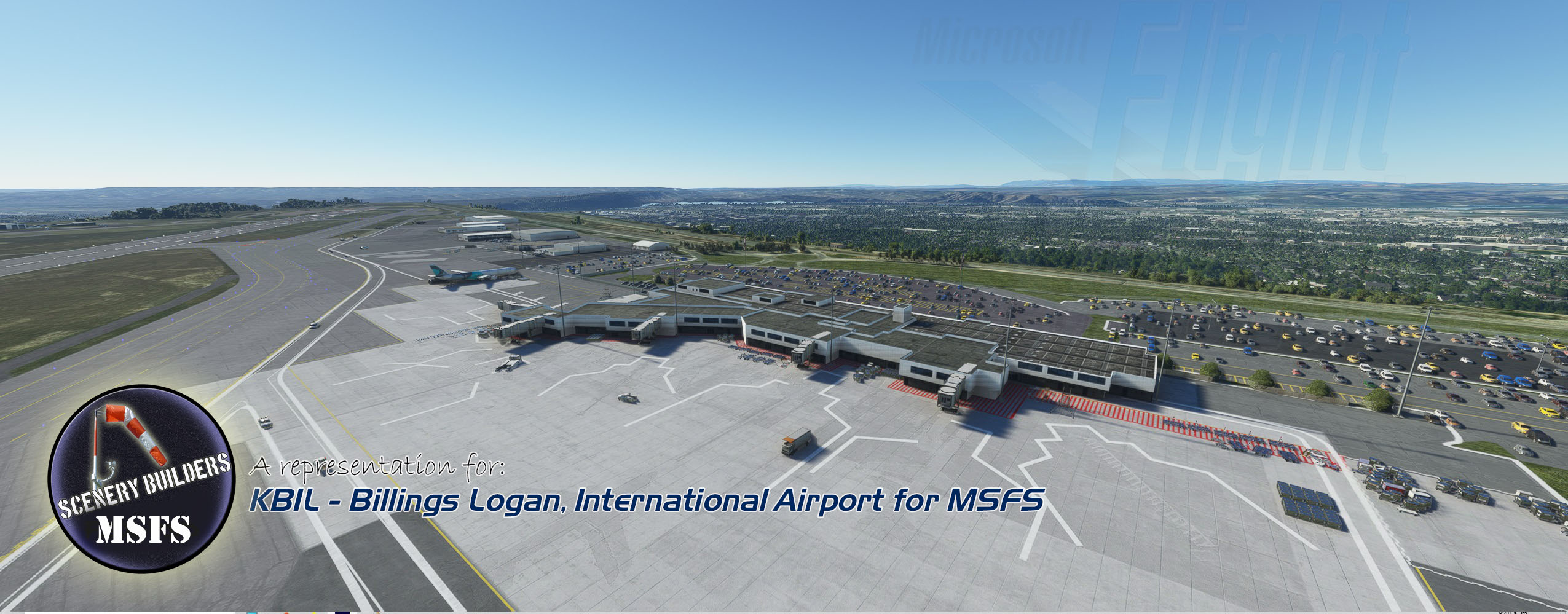 FSX, P3D, MSFS scenerybuilders.: KBIL Billings Logan International ...