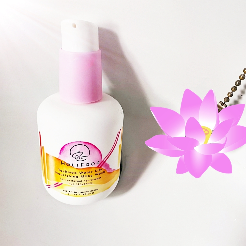 The HoliFrog Tashmoo Water Lily Nourishing Milky Wash.