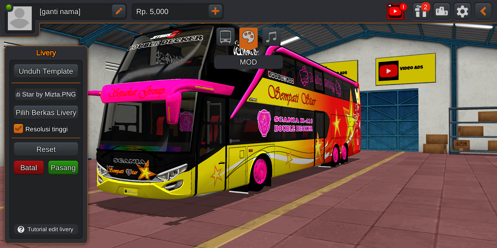 Kumpulan Livery Mod JB2+ SDD BUSSID - MASADI.ID