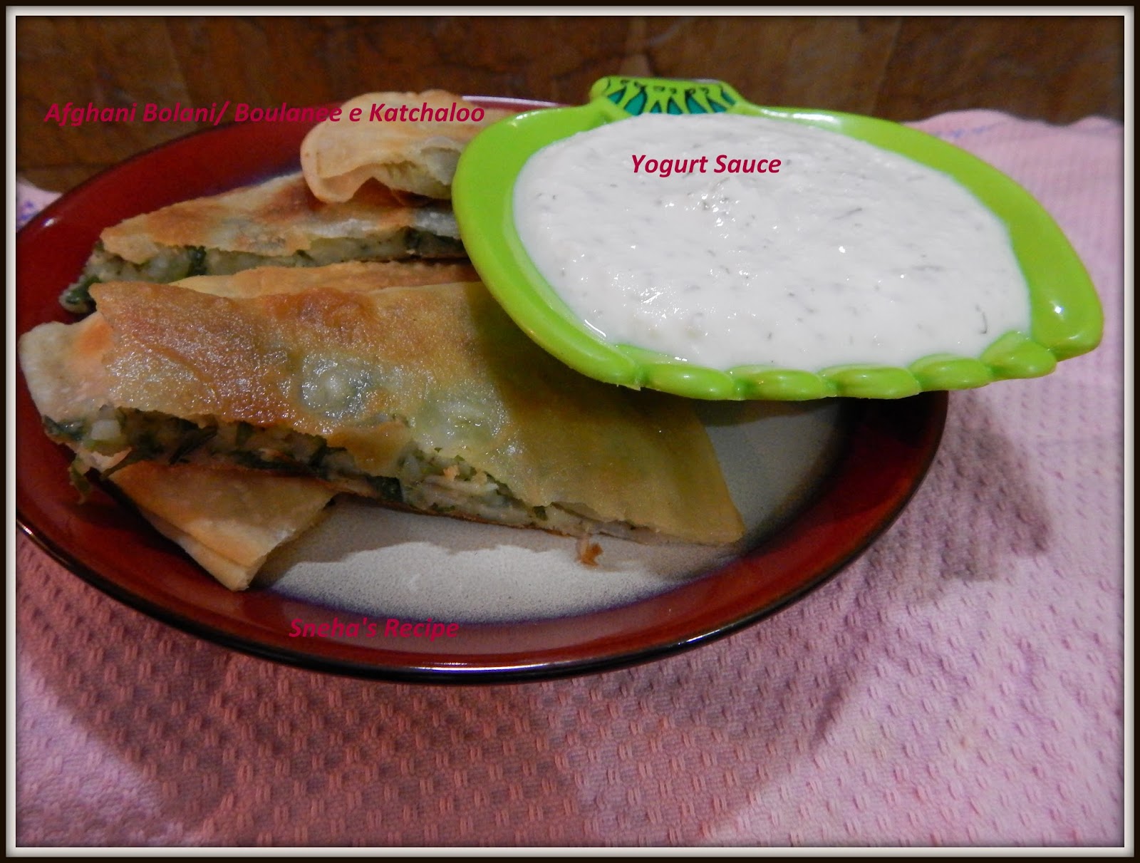 Afghani Bolani/ Boulanee e Katchaloo - A Stuffed Flat bread from ...