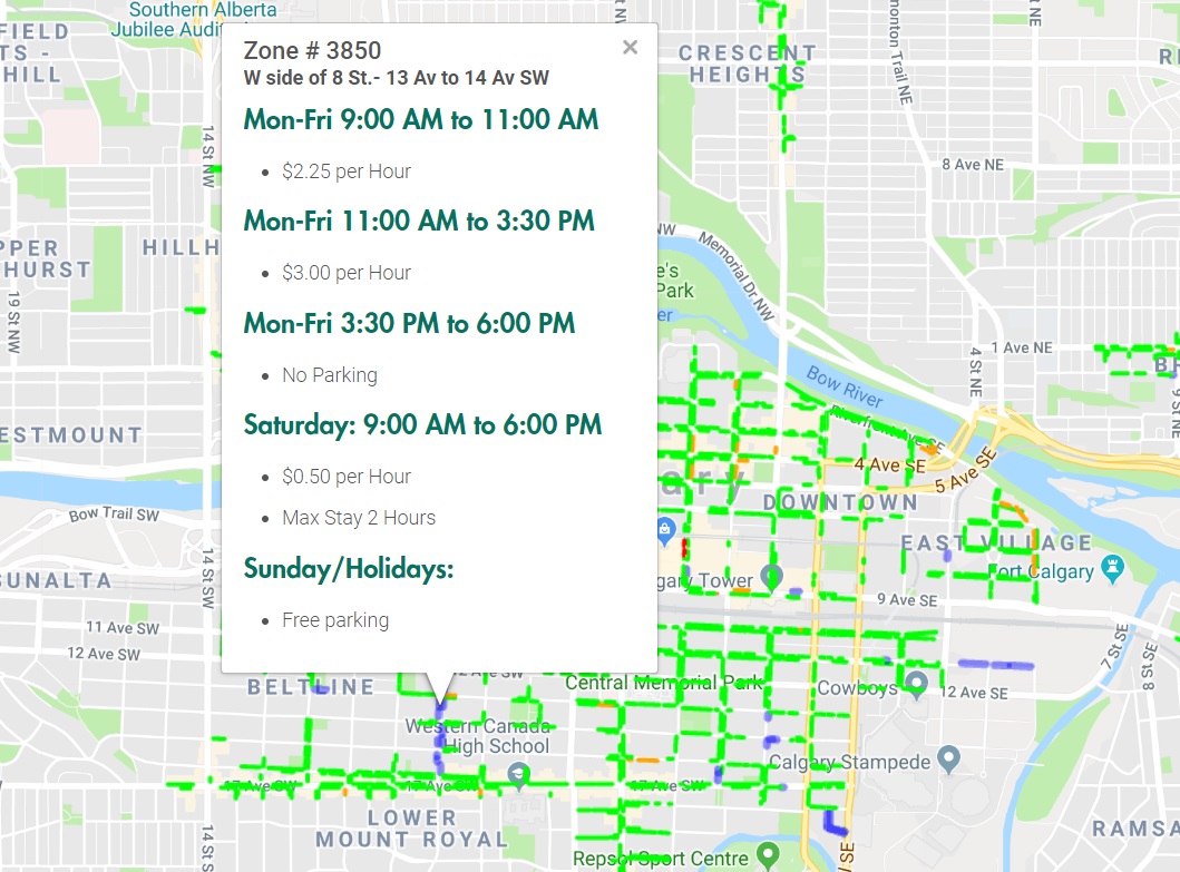 Every city with "Goldilocks" parking fees