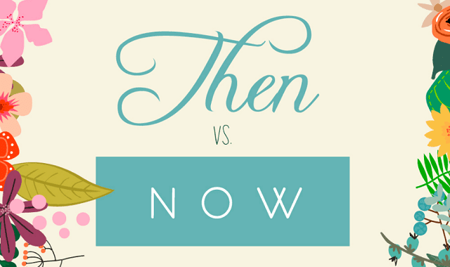 Then vs. Now: Planning a Non-Traditional Wedding #Infographic - Visualistan