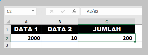 Rumus Pembagian Excel Praktis - Blog Tutorial