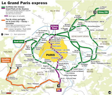 TPE: Le Grand Paris.: - Carte mentale