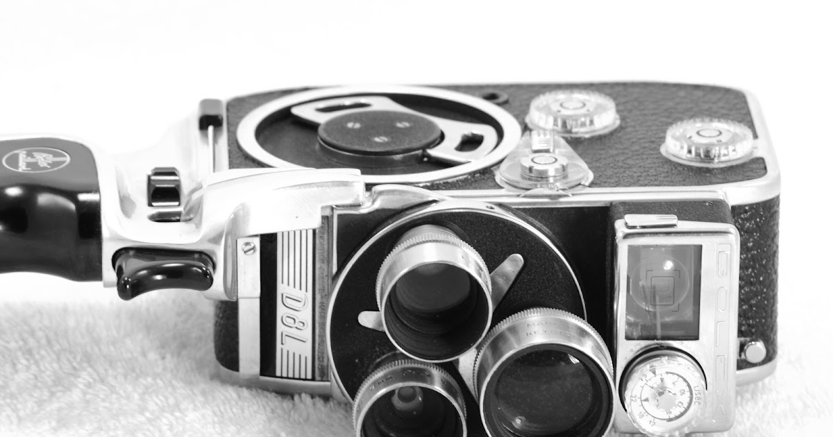 Vintage Camera House: Bolex D8L 8mm movie camera with 3 lenses