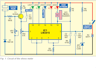 simple electonics projects: STRESS METER