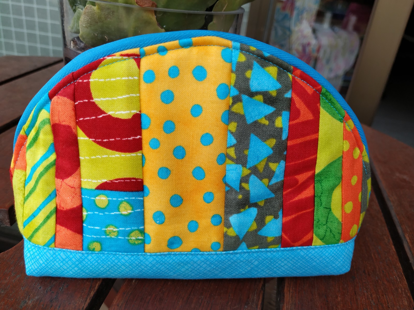 Charo's Patchwork: Persimmon dumpling pouch
