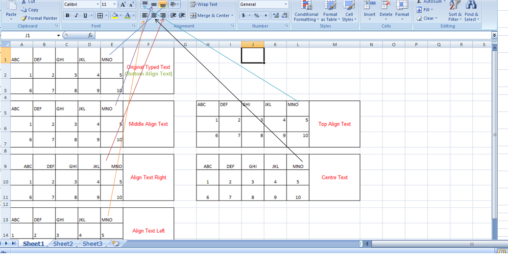 Online/Offline Earn Money With Easy Skills : How To Text Align In MS Excel?