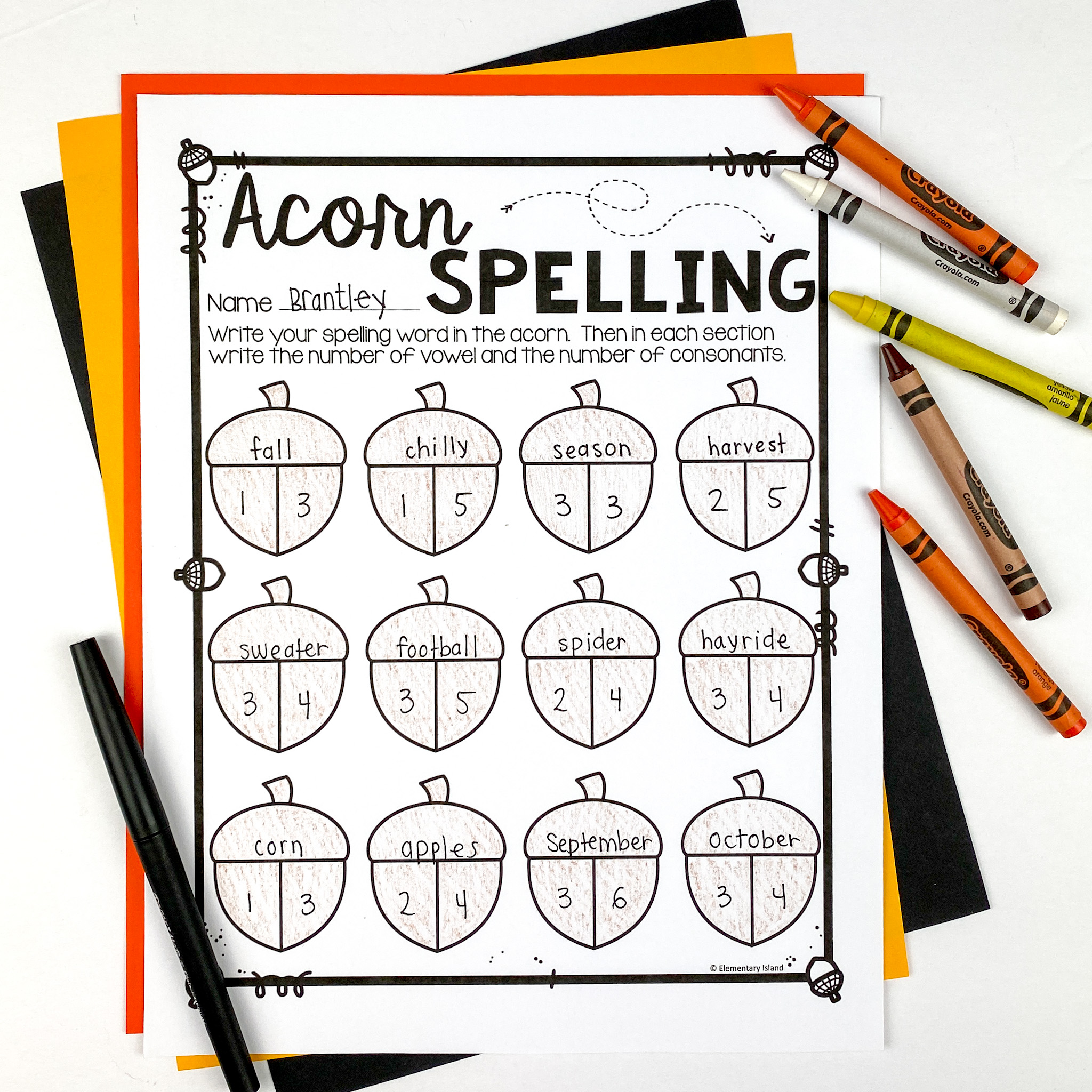 Halloween and fall spelling activities that are perfect for word work ...