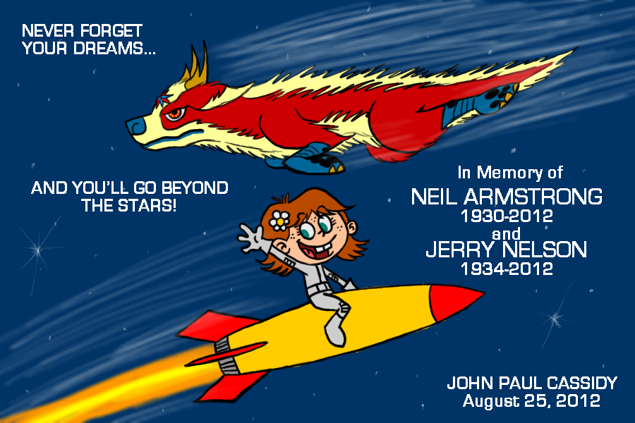 The Official Ryusei Works Art Blog: RIP Jerry Nelson and Neil Armstrong