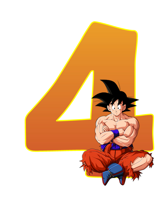 Kits imprimibles gratis : Abecedario y números Dragon ball