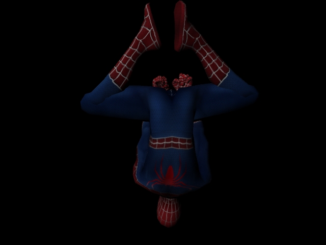 My 3DVA blog: Spiderman Hanging Upside-Down Posing