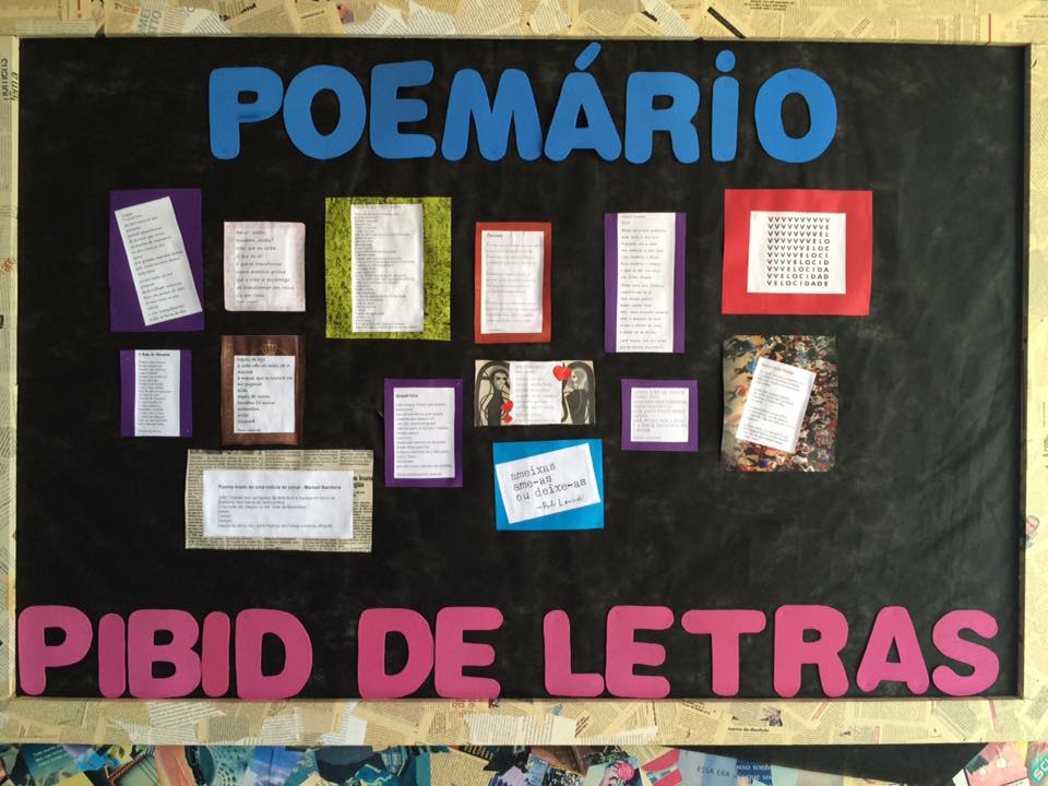 PIBID LETRAS UFFS - ESCOLA DOM CARLOS EDUARDO: Poemário