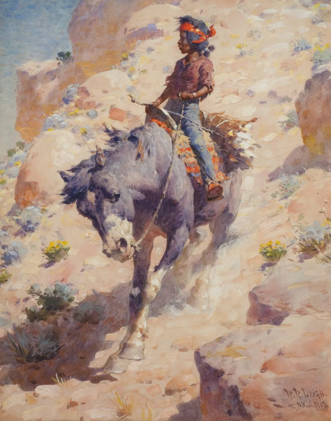 William R. Leigh (1866-1955) | Western scenes painter | Tutt'Art ...