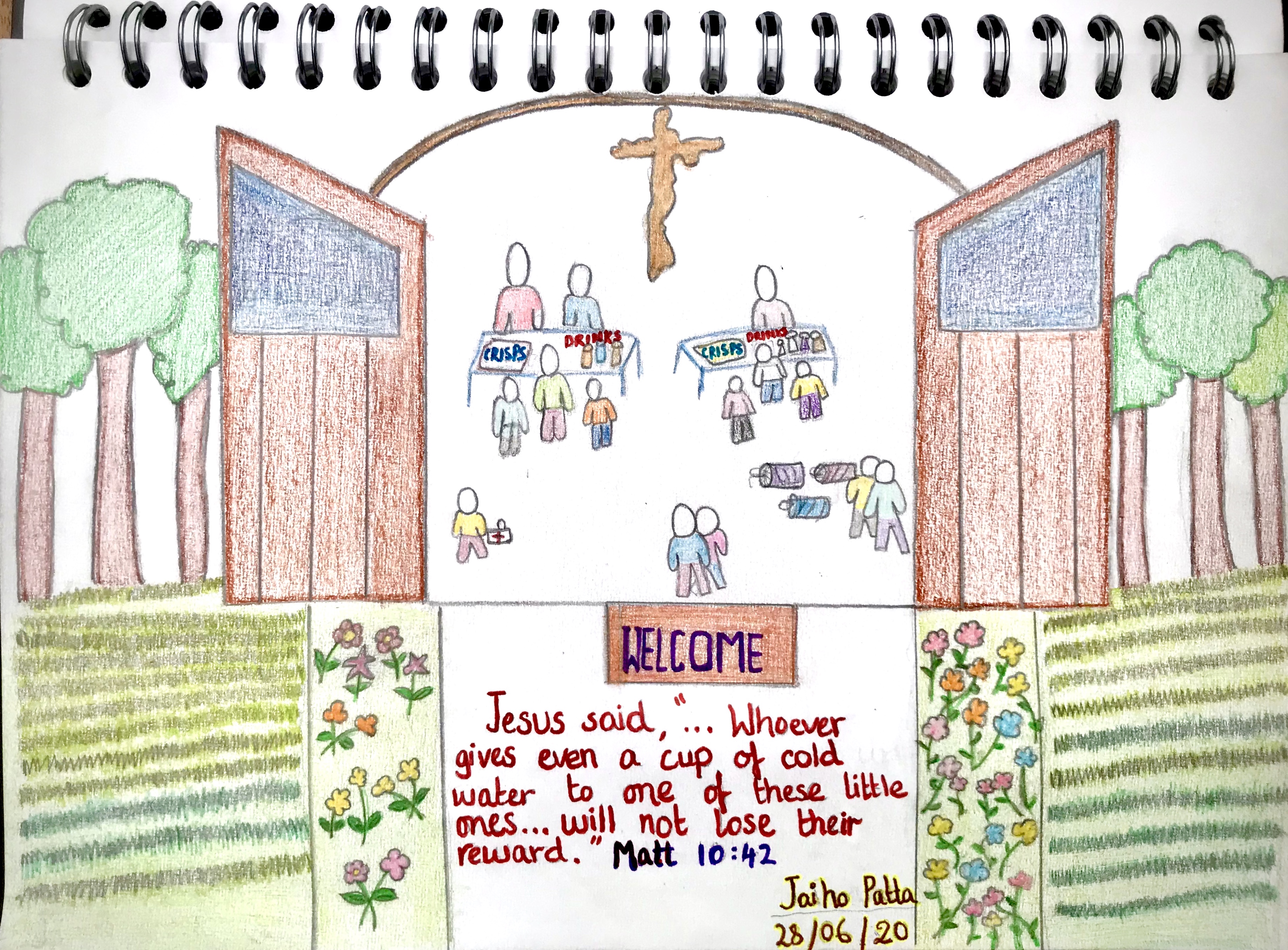 the pattas...: Drawing the Faith: Welcoming Church with little acts of love