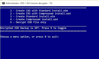 Get the Install.esd file or future purposes in Windows 10