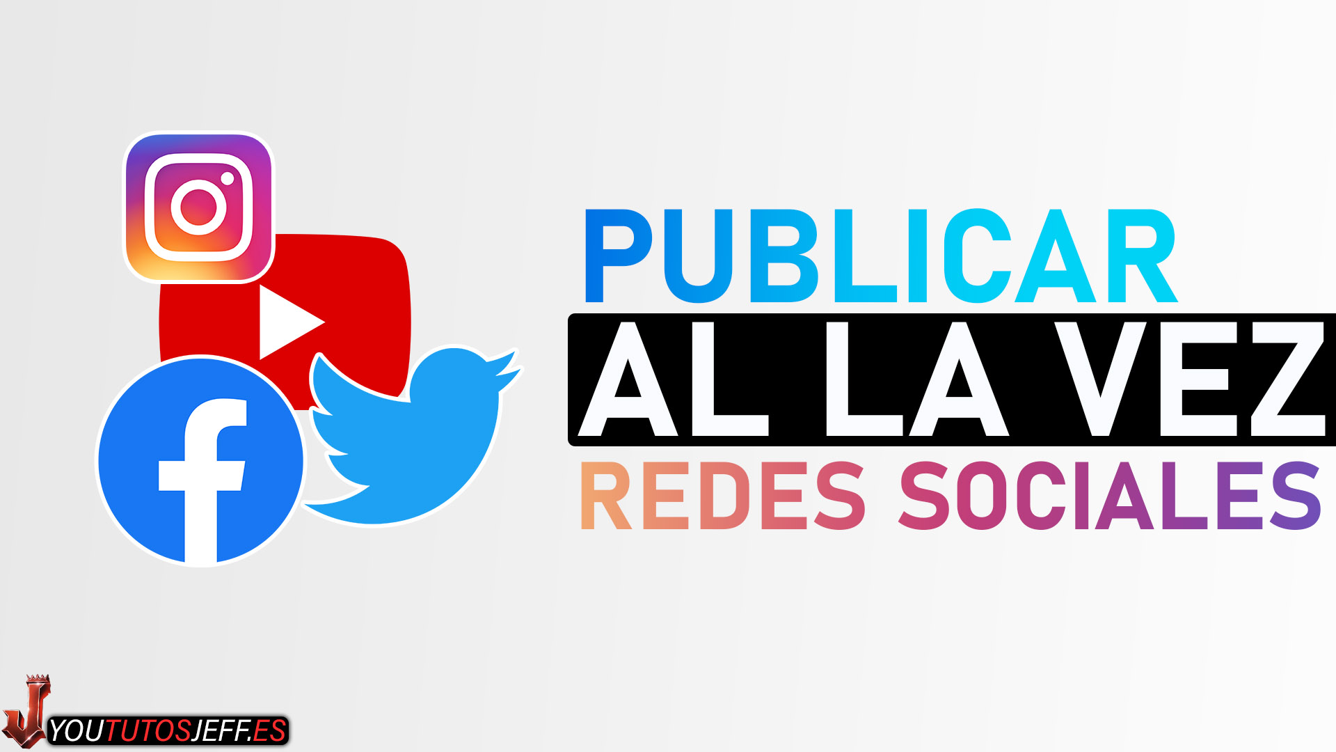 Publicar en VARIAS REDES SOCIALES a la VEZ Al Mismo Tiempo