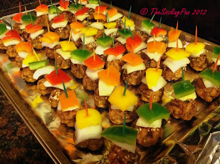 The Sizzling Pan: Chicken 'Rainbow' Kabobs with Chinese Dipping Sauce