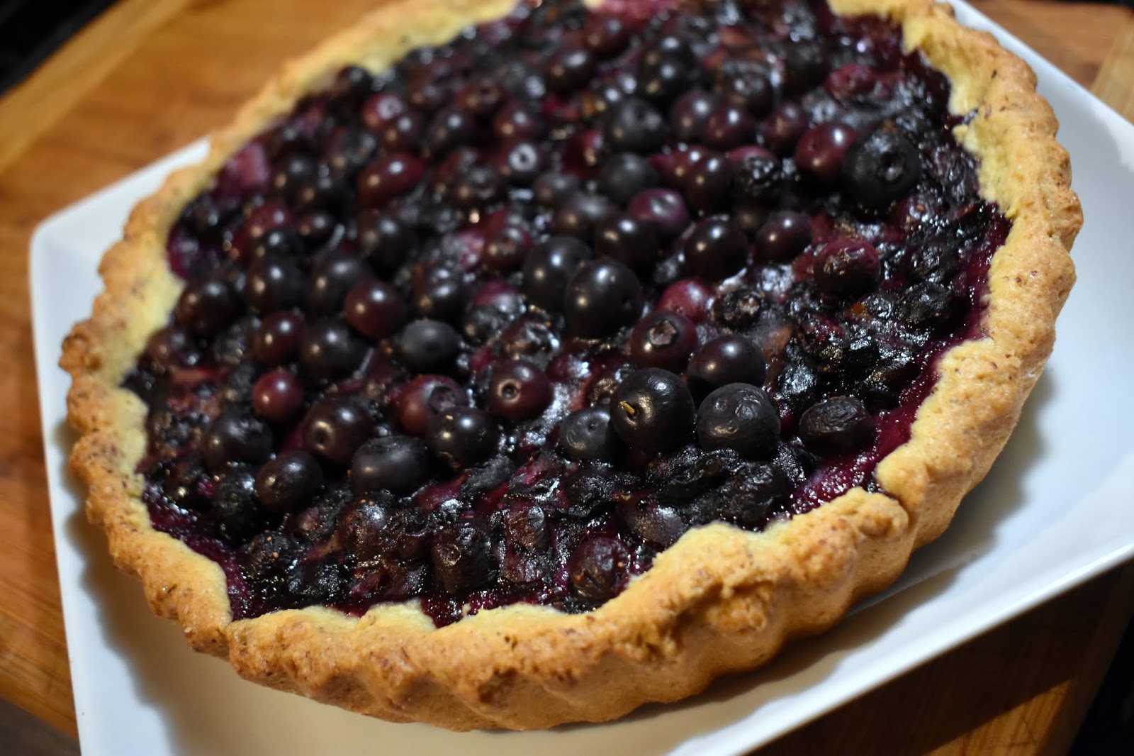 Spiced Blueberry Tart + Blue Jasmine Tea Ice Cream # ...