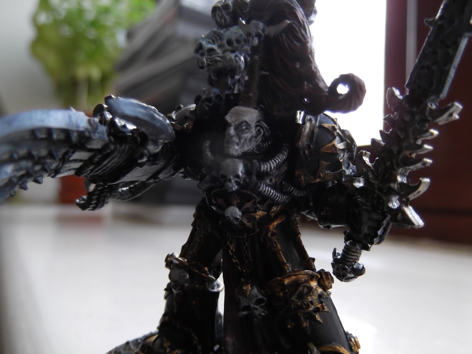 Fine Detail Miniature Painting: Abaddon the despoiler and Death Master ...