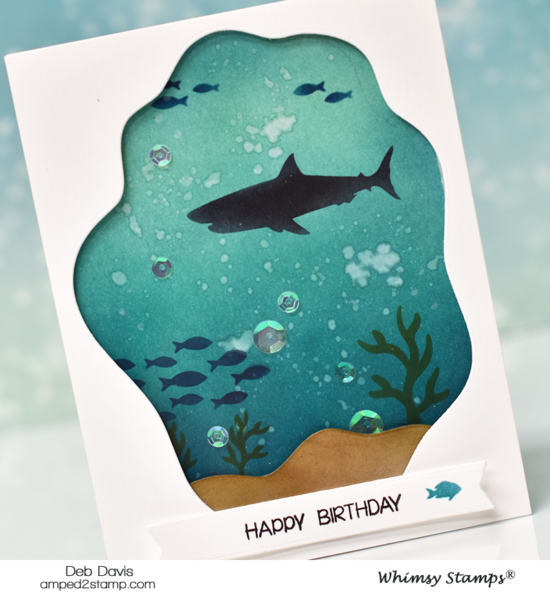 Ocean Scene Happy Birthday Card - NewAmped2Stamp