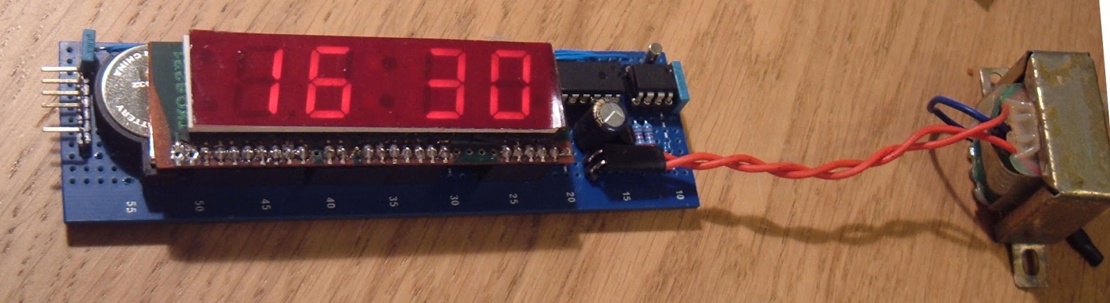 Tynemouth Software: LED Clock Part 4 - The Finished Product
