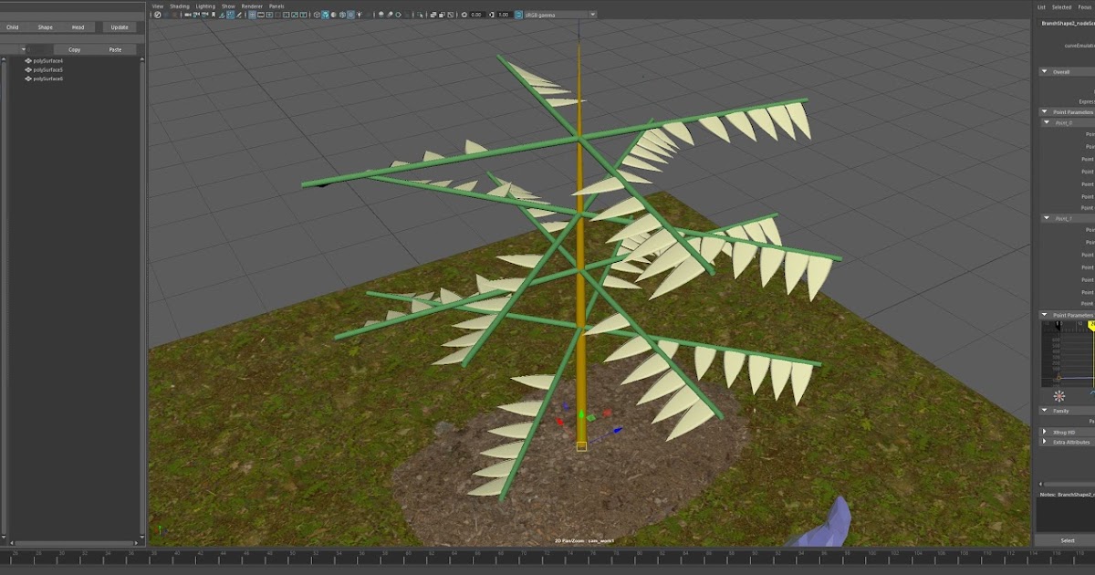 Xfrog tutorials - vid03 - Wind motion on a tree