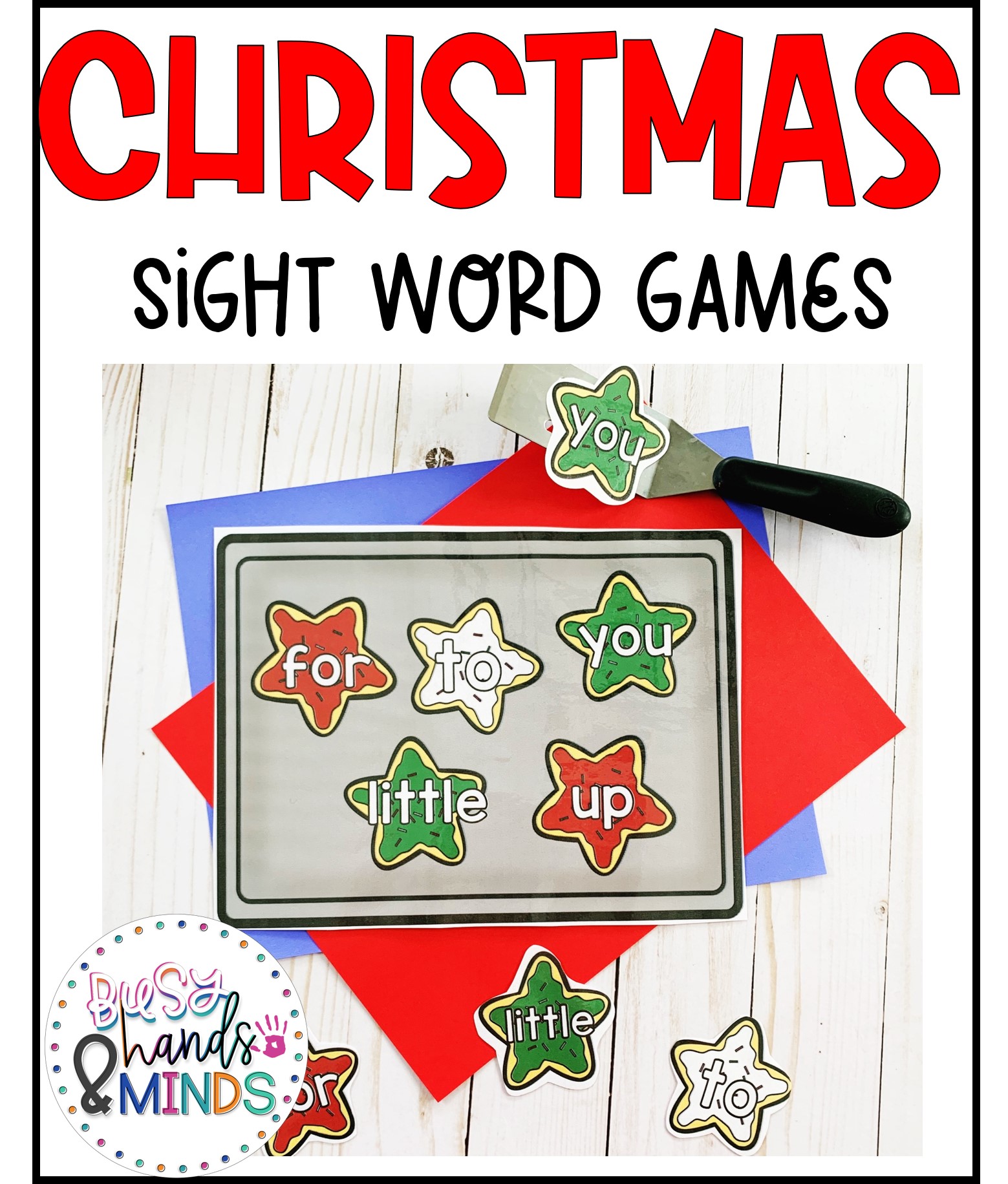 Christmas Sight Word Practice | Busy Hands and Minds