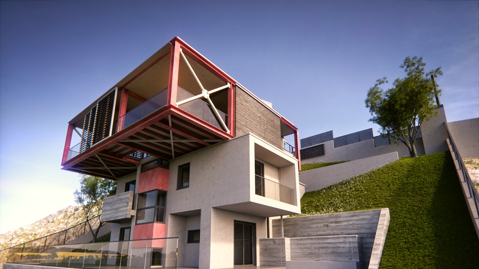 Revit3dsmax: Bioclimatic Housing