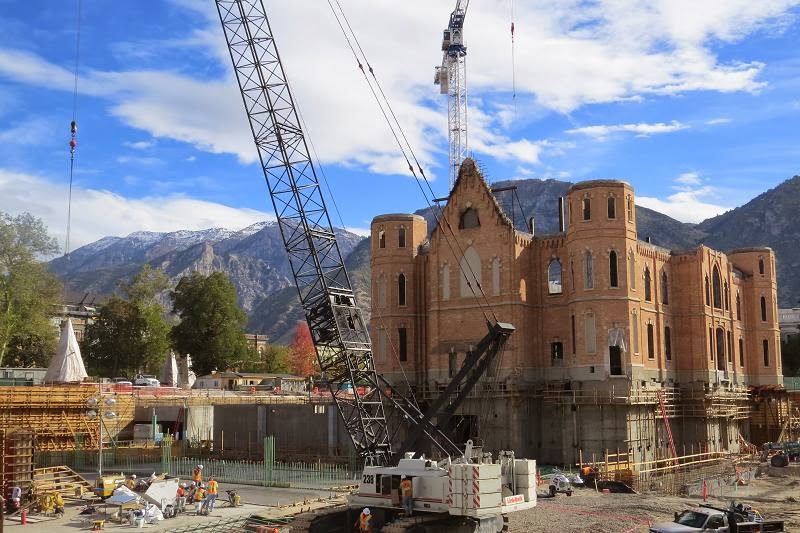 New Temple in Provo: Fireside and A Little Snow