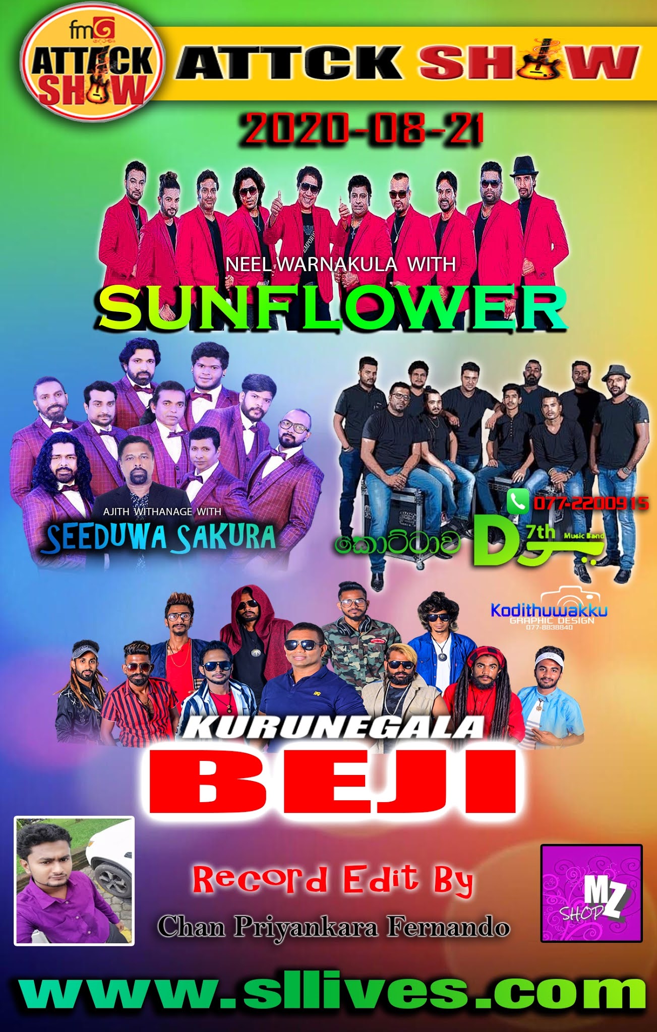 FM DERANA ATTACK SHOW STUDIO WITH 4 BANDS 2020-08-21