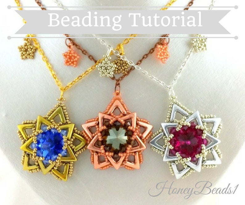 Beautiful Layered Beadwork Jewelry Tutorials by HoneyBeads1Official ...