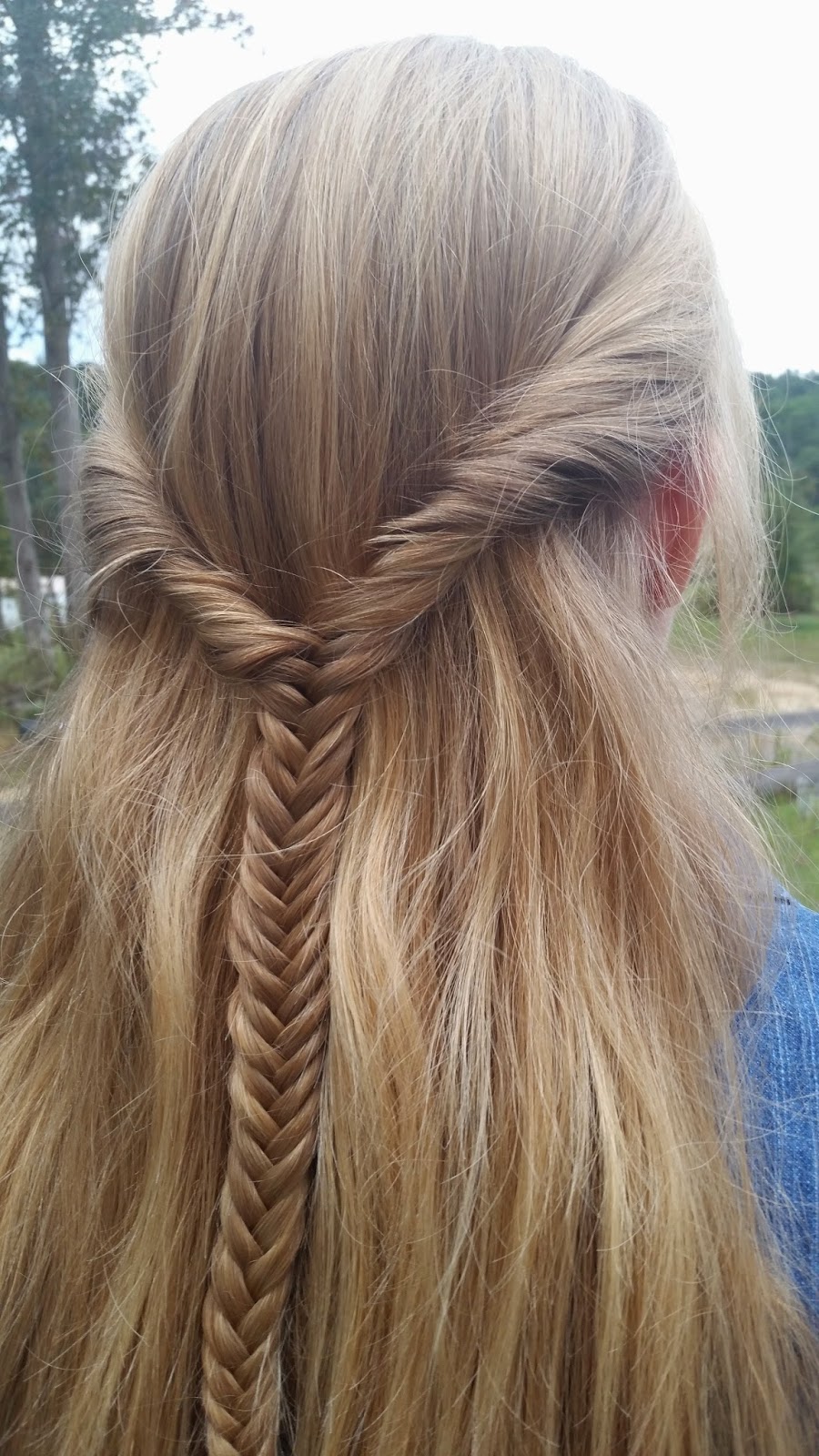 Whatsoever Things Are Lovely: Half-up Half-down Twisted Fishtail Braid ...