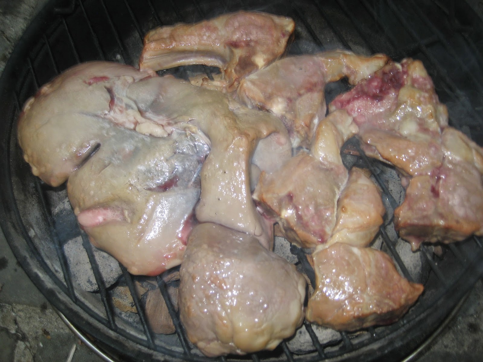 Maine Nutrition: Goat liver, goat heart, goat loins, corn, garlic, onion