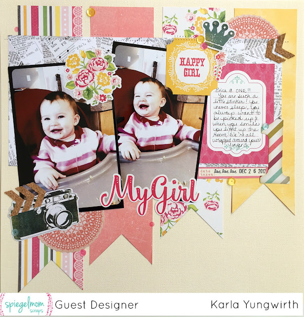 My Girl Baby Layout with Guest Designer Karla