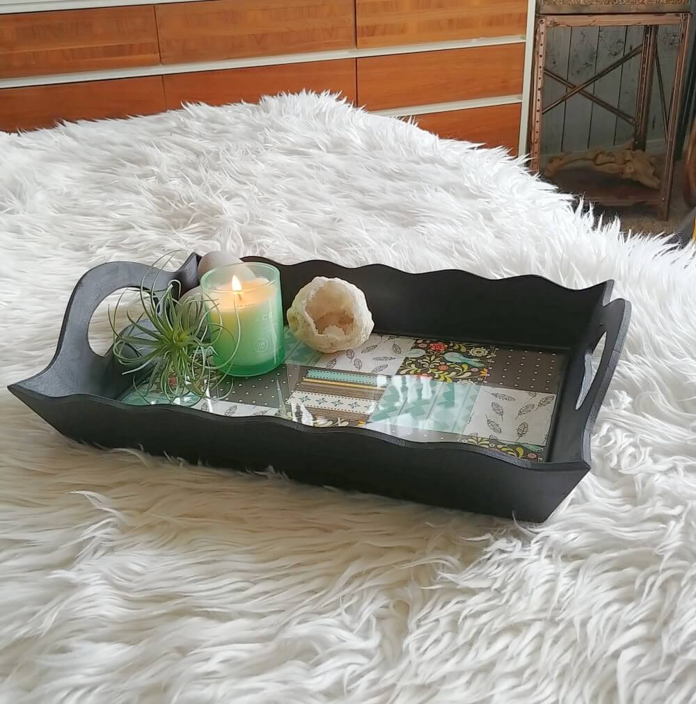 Upcycled Wooden Tray - Little Vintage Cottage