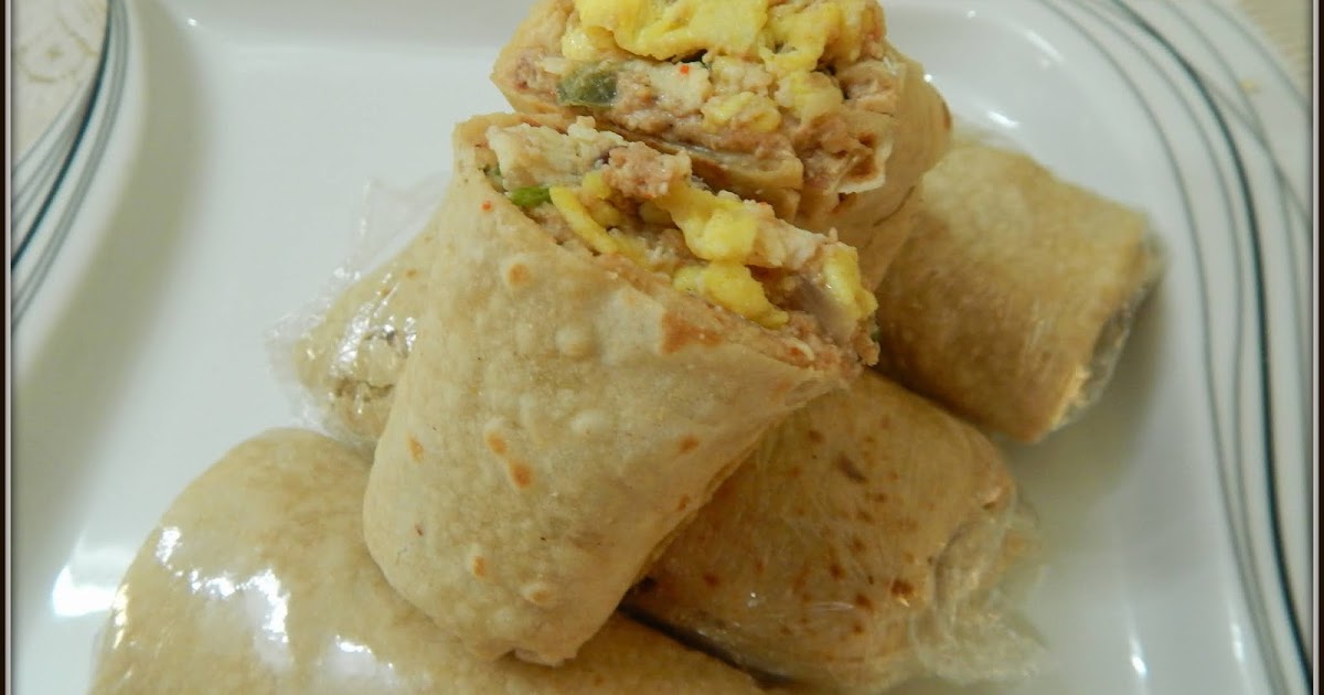 Huevos Rancheros Breakfast Burritos - Sneha's Recipe
