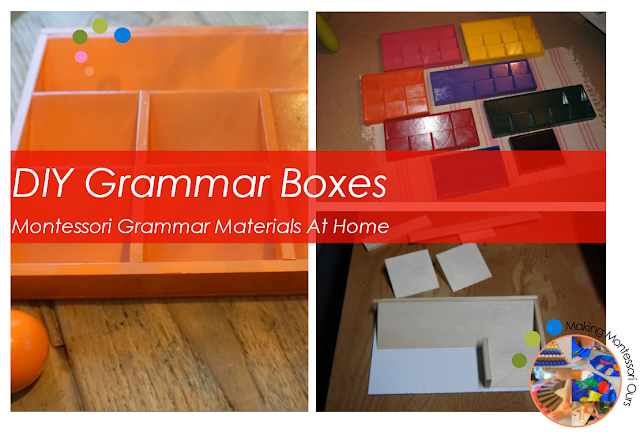 DIY Grammar Boxes, Montessori Grammar Materials At Home - "Making ...