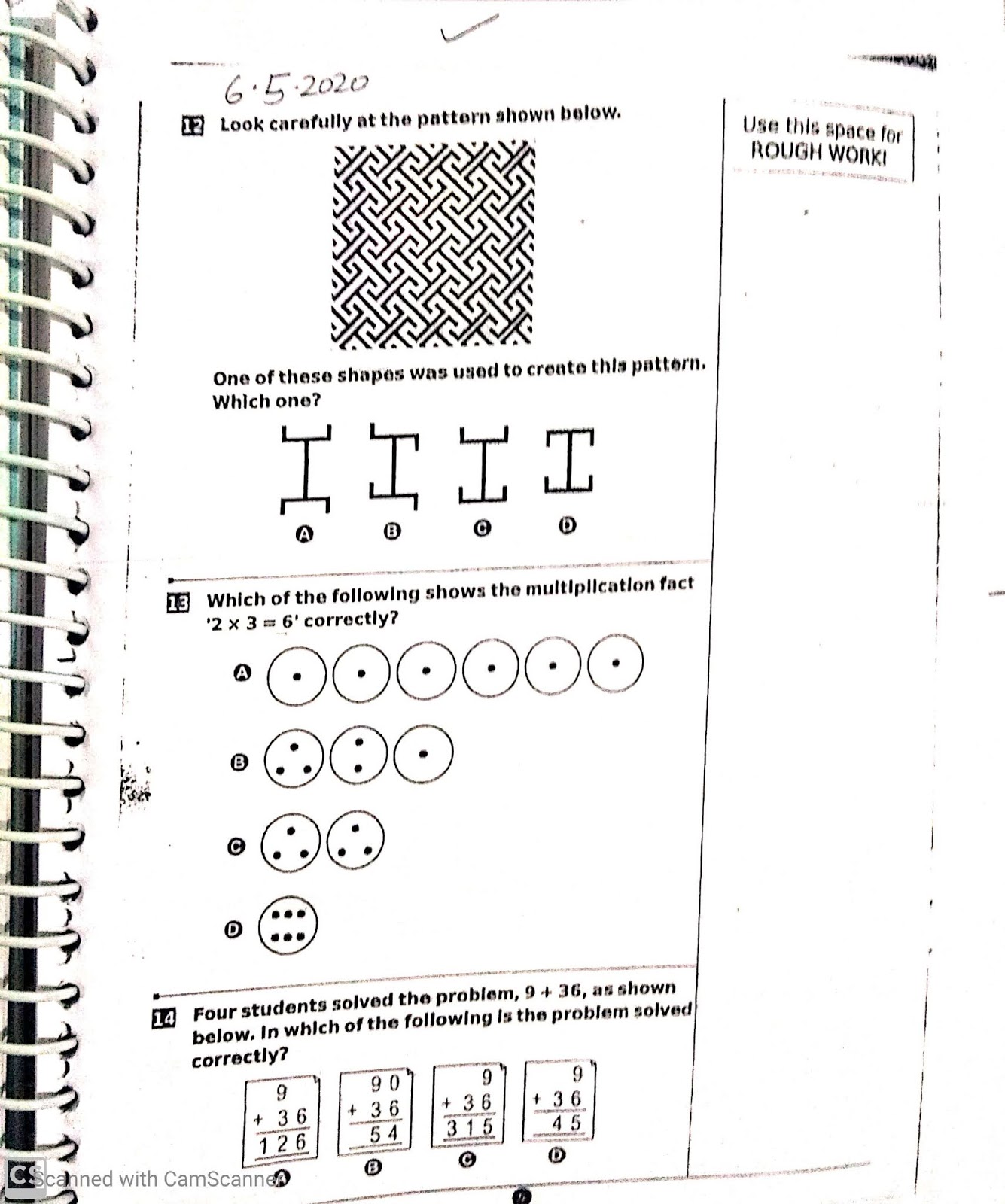 DAY-3 WEEK-5 (06/05/2020) ENGLISH/MATH/EVS/GK