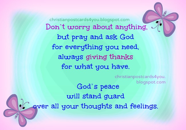 Don't Worry Bible Verse image | Christian Cards for You