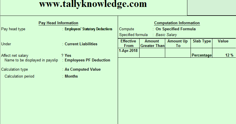 How To Create Employee Statutory Deduction Pay Head In Tally For Payroll Tally Knowledge how-to-create-employee-statutory-deduction-pay-head-in-tally-for-payroll-tally-knowledge