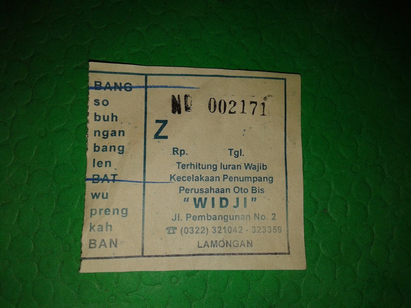 Caper Touring "One Stop Journey": Koleksi Karcis Bus