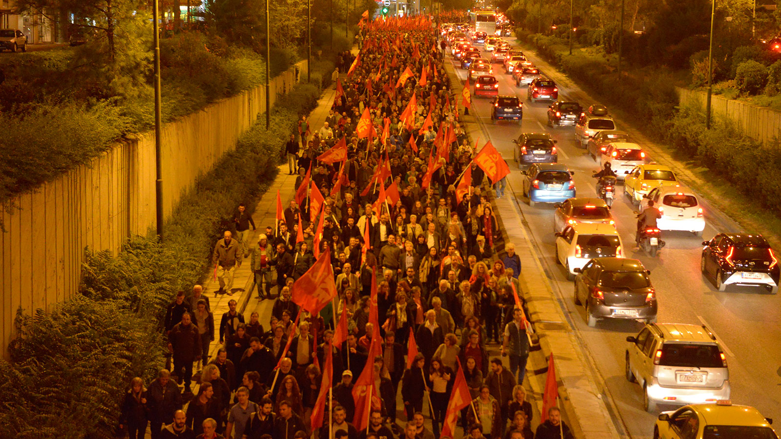 In Defense of Communism: Massive demonstration by the KKE against US ...