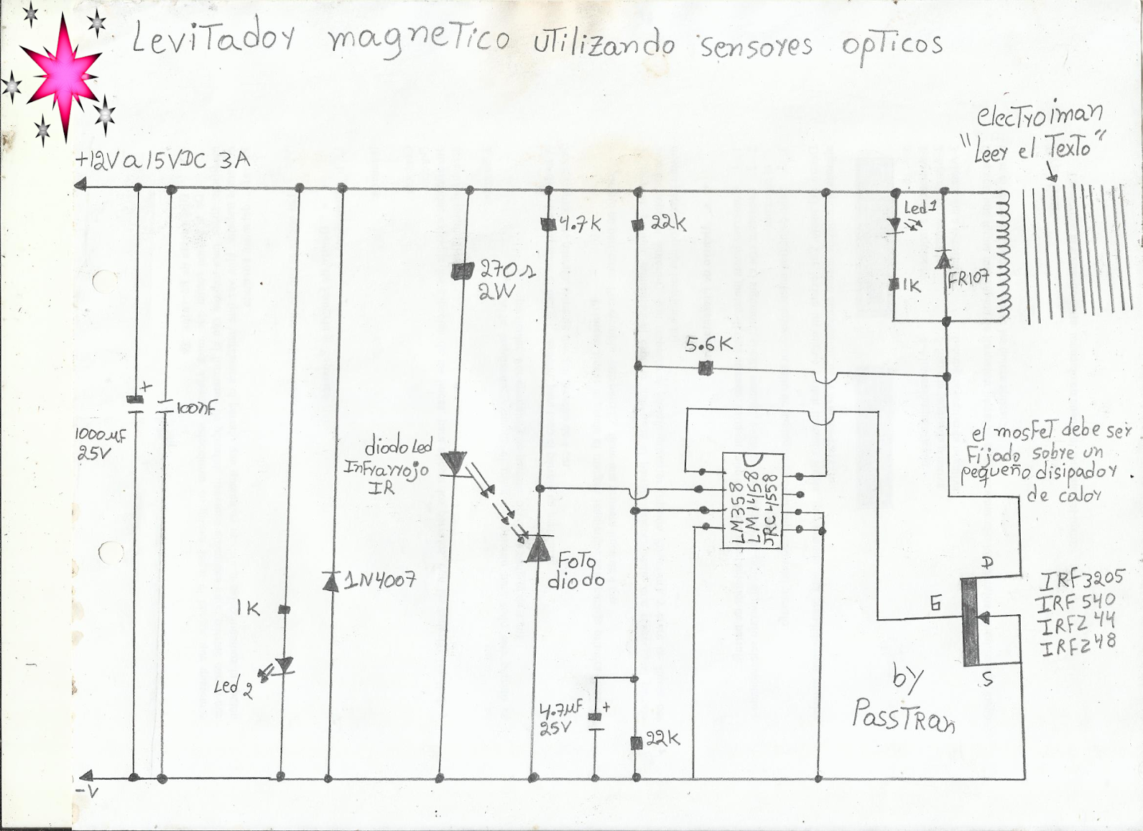 levitador electromagnético casero " homemade electromagnetic levitator ...