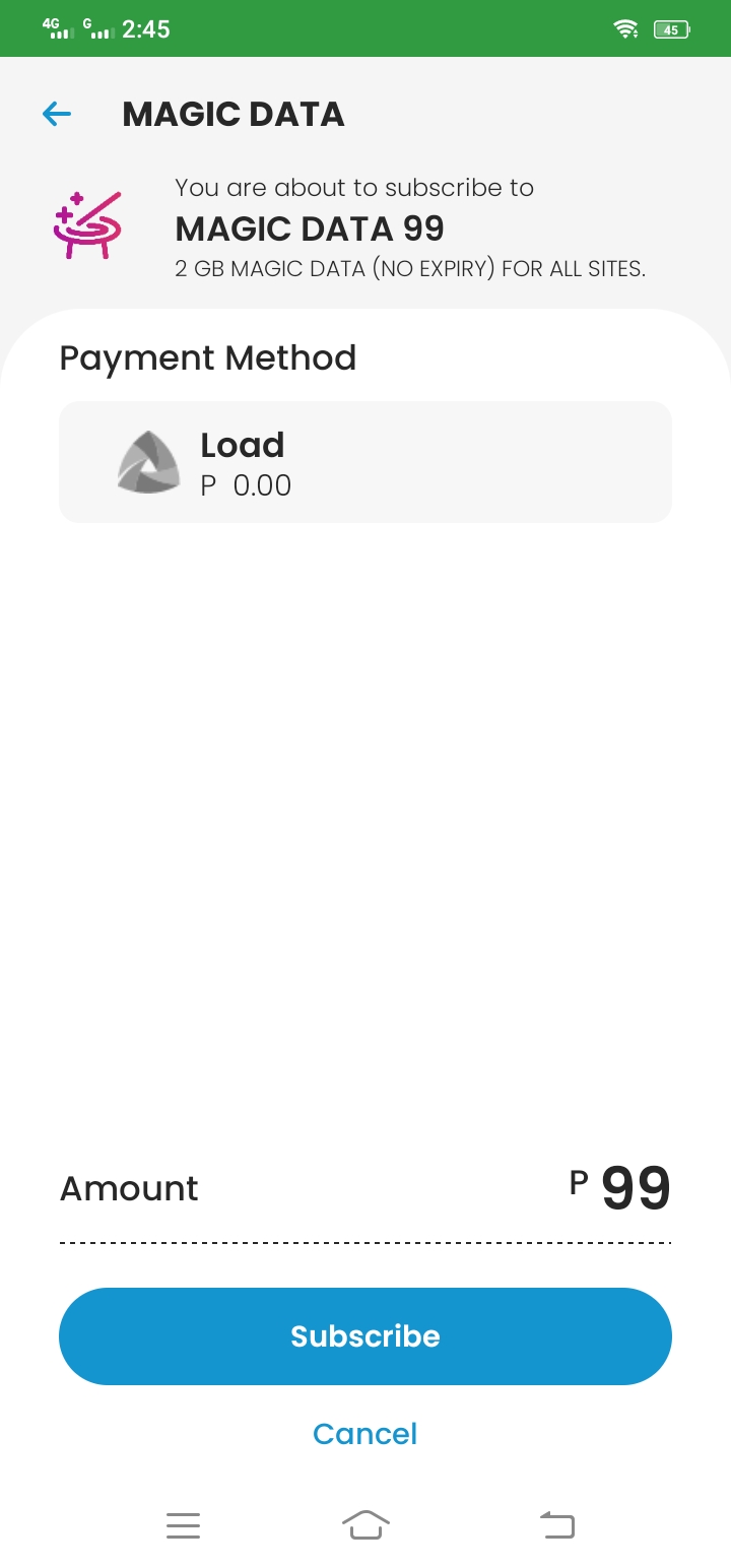 TNT MAGIC DATA 99 - No Expiry, 2GB Data for All Sites for 99 pesos ...